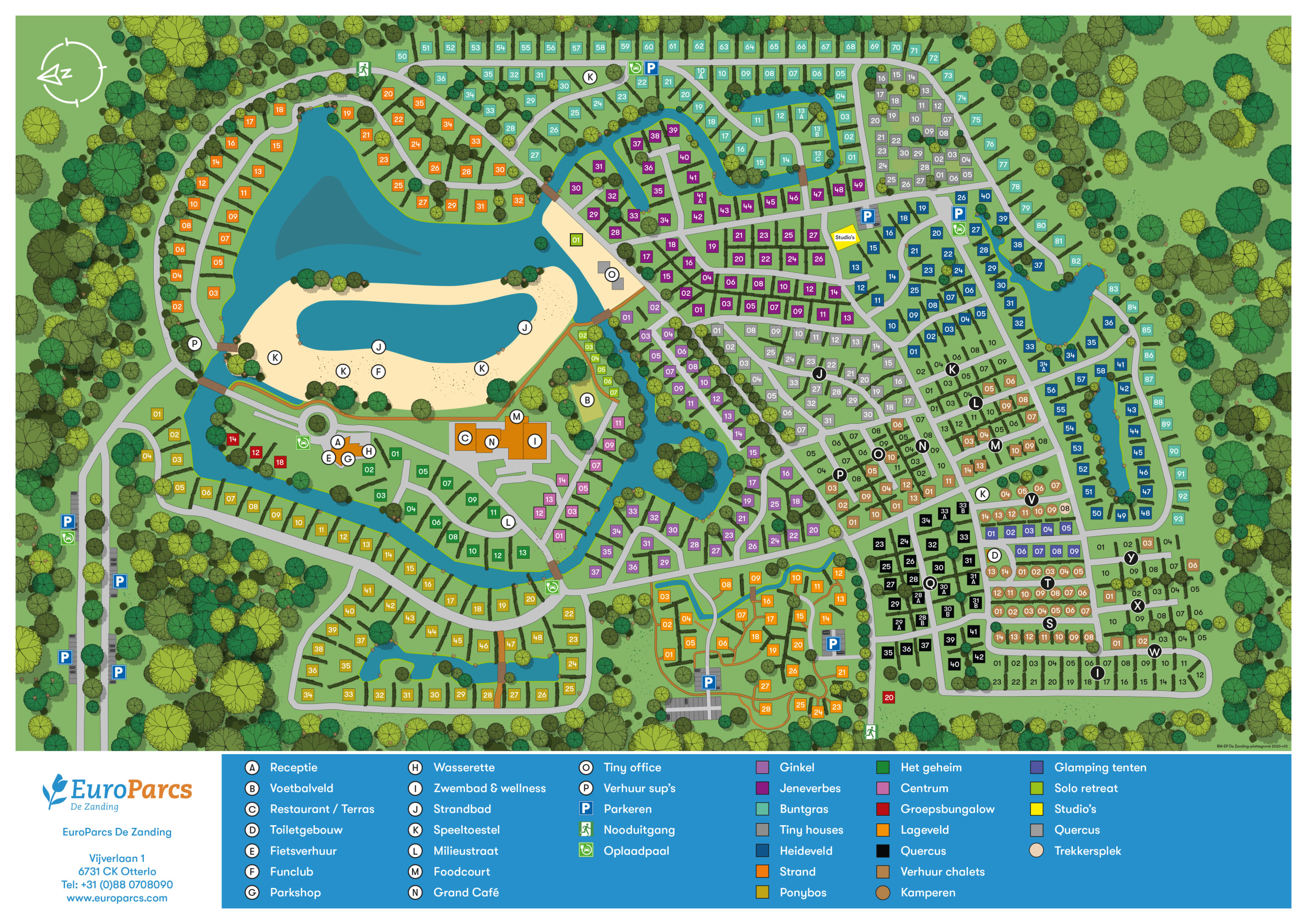 Plattegrond EuroParcs De Zanding Plattegrond EuroParcs De Zanding